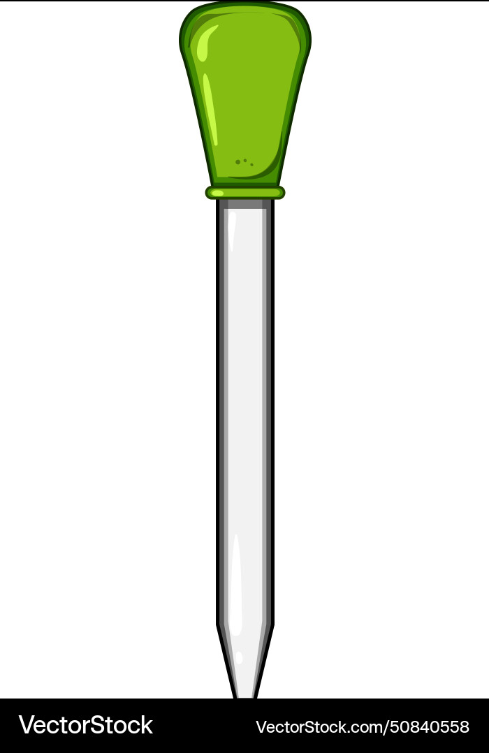 Oil pipette cartoon Royalty Free Vector Image - VectorStock
