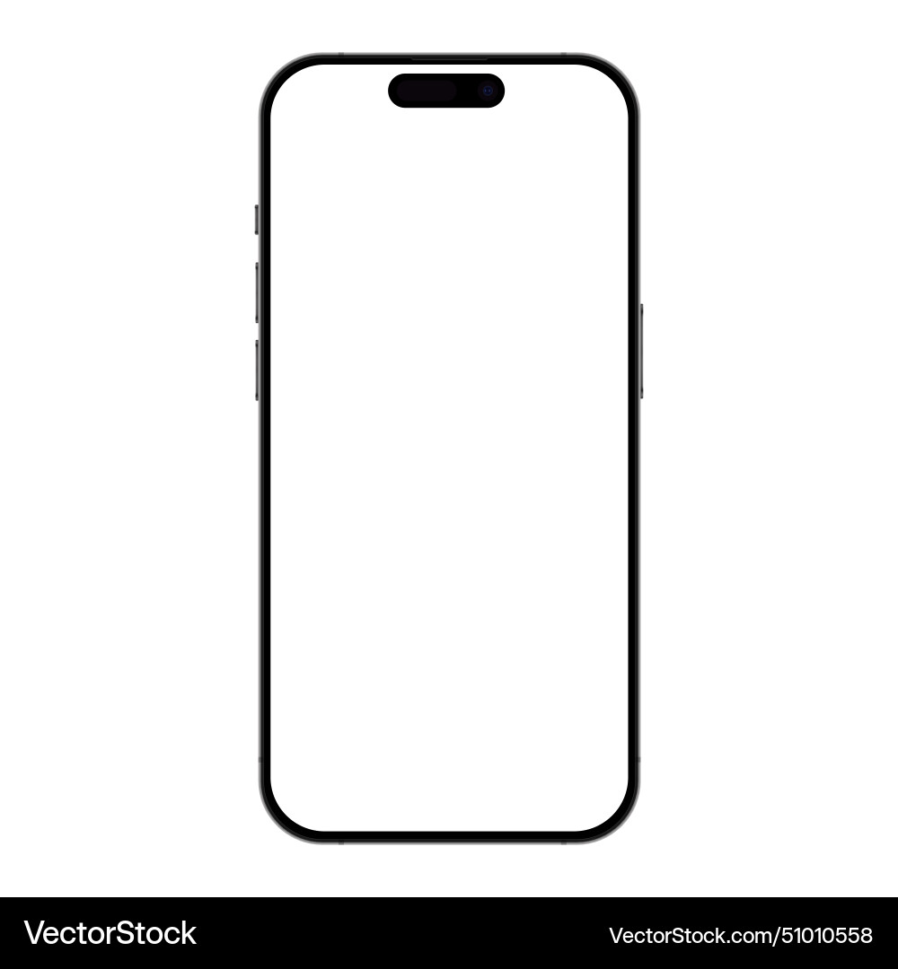 Realistic mockup phone for visual ui app Vector Image