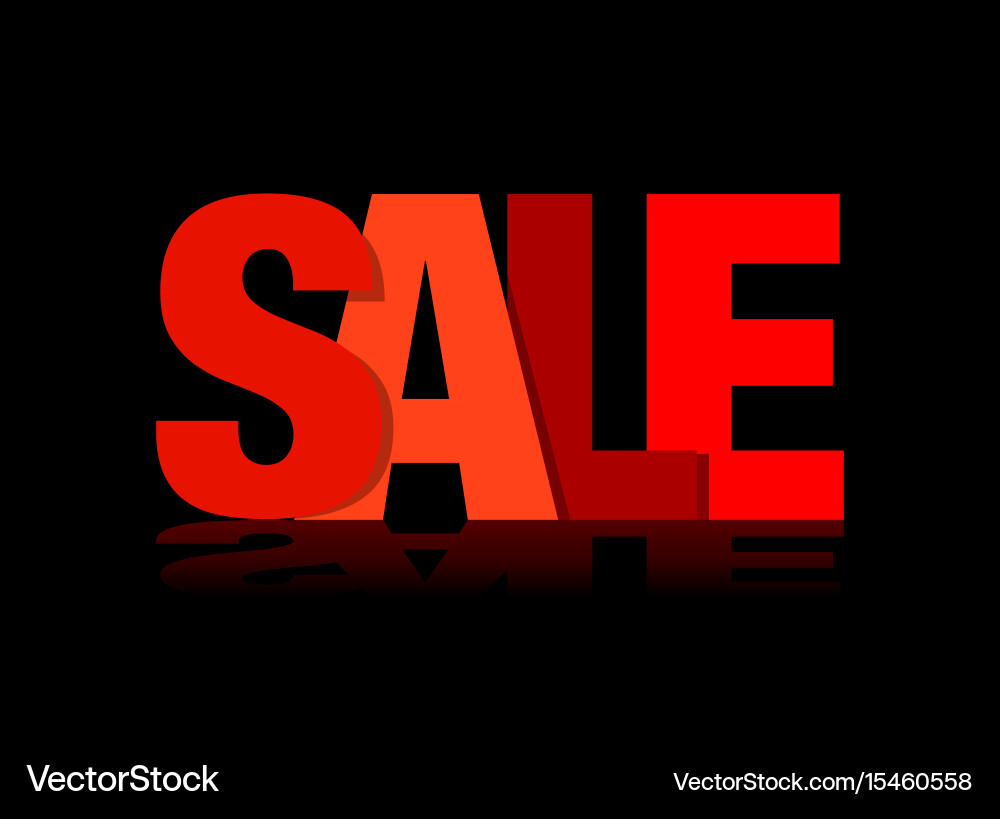 Red sales sign Royalty Free Vector Image - VectorStock