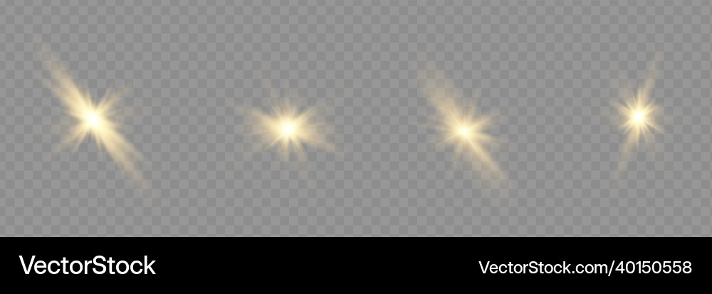 Transparentes Sonnenlicht Speziallinsen-Flack Vektorbild