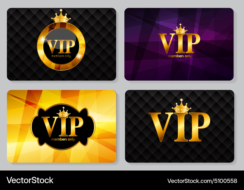 Vip members card Royalty Free Vector Image - VectorStock