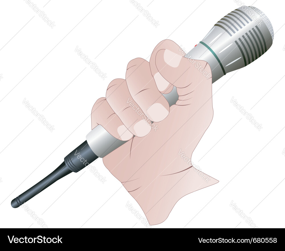 Wireless microphone Royalty Free Vector Image - VectorStock