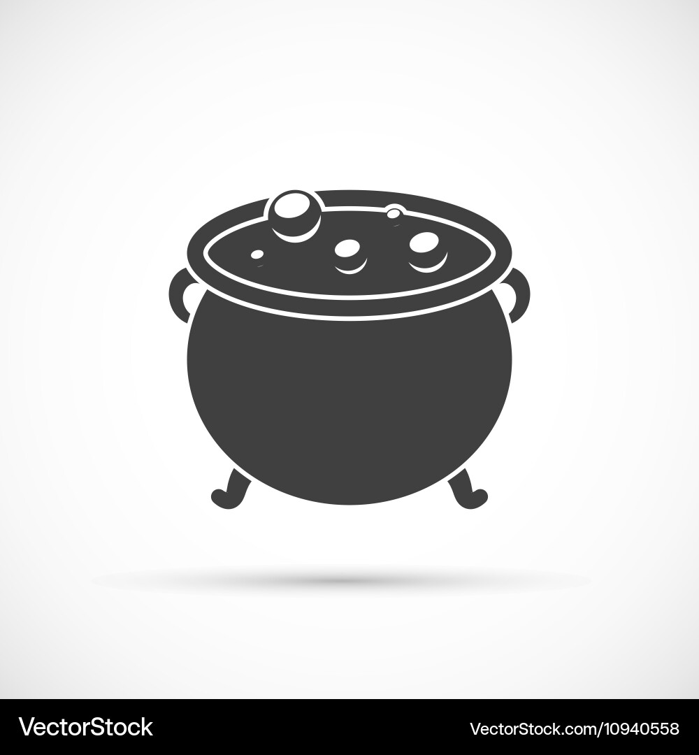 Witch cauldron icon Royalty Free Vector Image - VectorStock