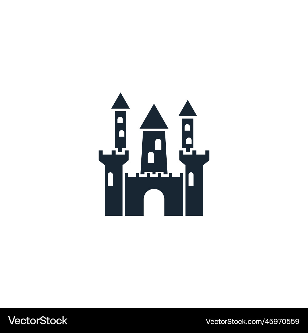 Castle creative icon from gaming icons collection Vector Image