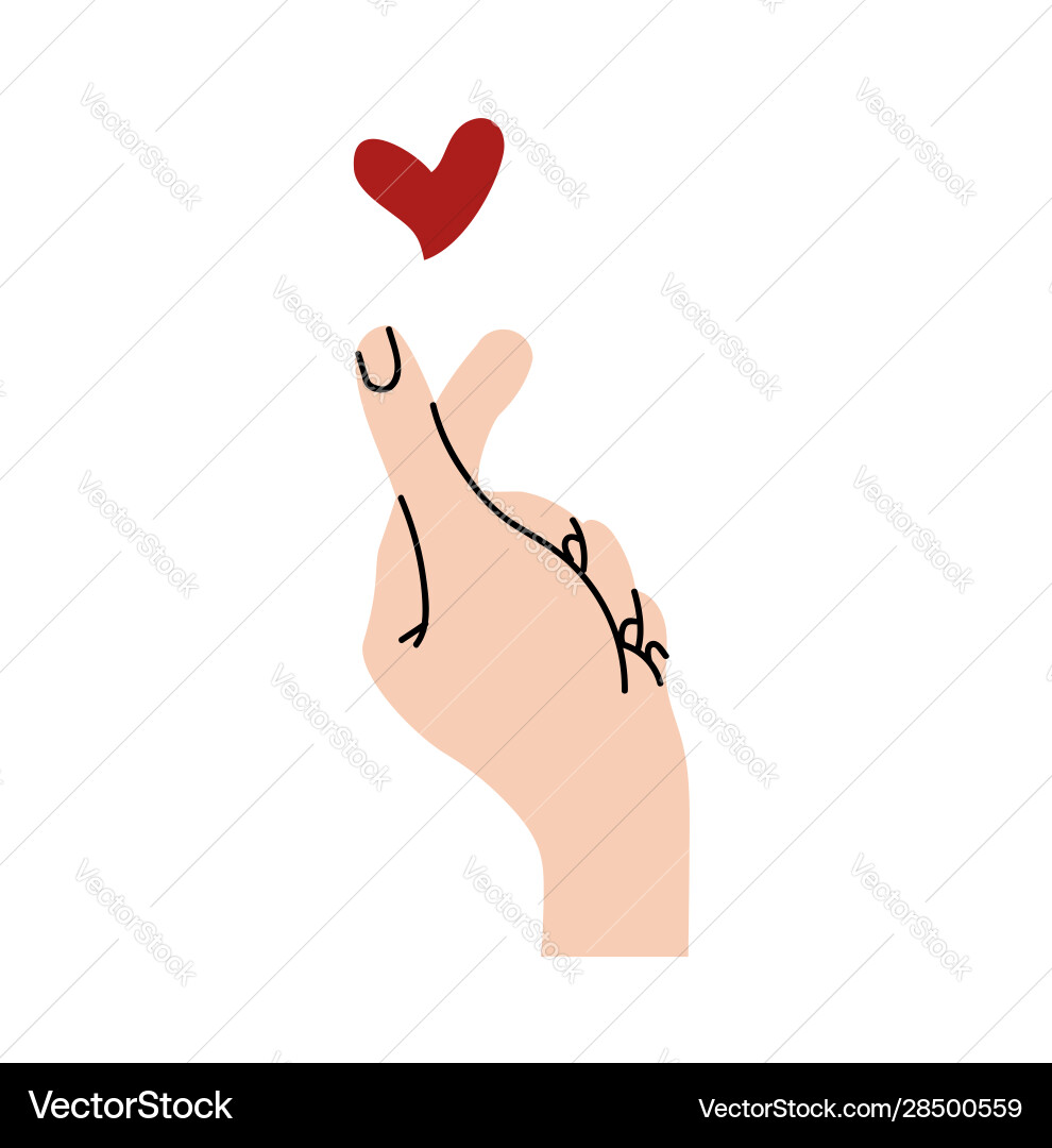 Cute sign mini heart Royalty Free Vector Image