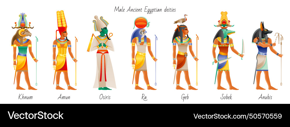 Egyptian god set ancient egypt gods queen Vector Image