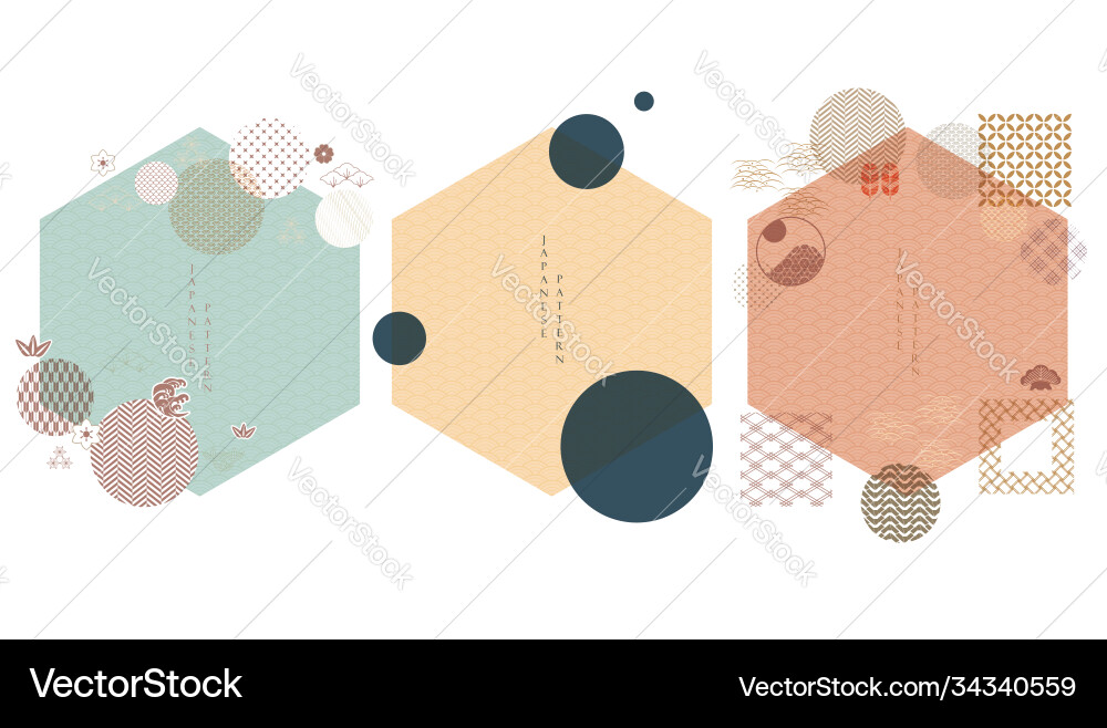 Geometric Asian Elements Royalty Free Vector Image