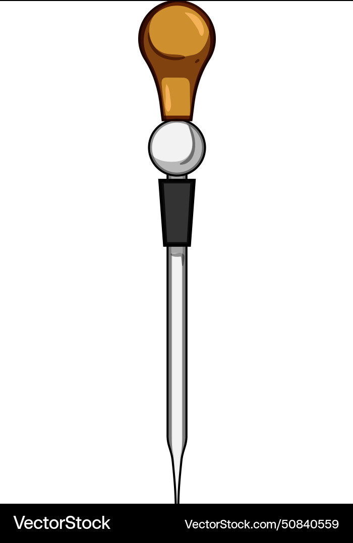 Lab pipette cartoon Royalty Free Vector Image - VectorStock