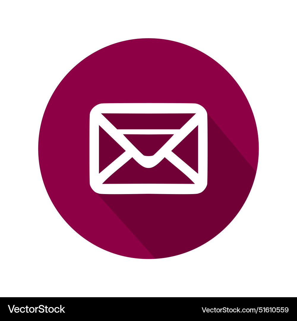 Mail icon envelope symbol flat design Royalty Free Vector