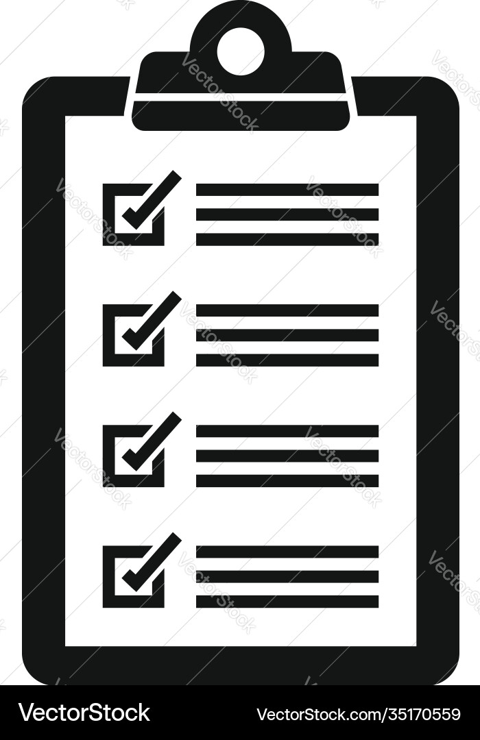 Measles pacient clipboard icon simple style Vector Image