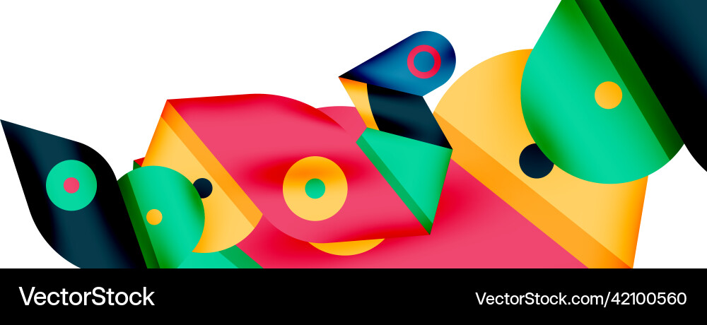 Creative bright geometric wallpaper minimal Vector Image