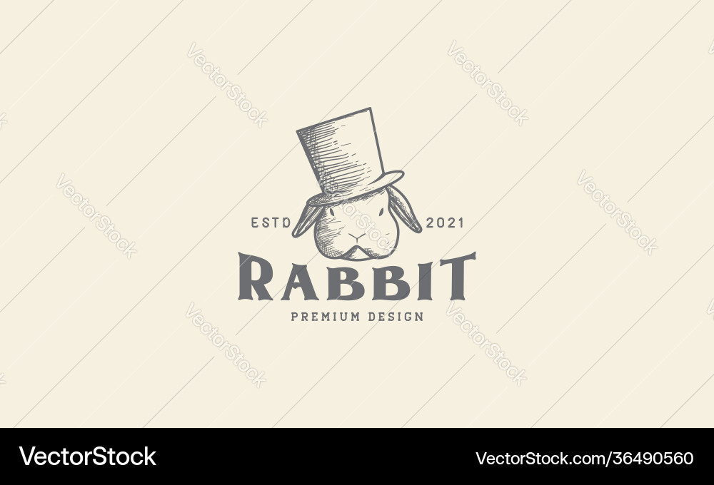 Rabbit Head Stylized Vector Images (over 190)