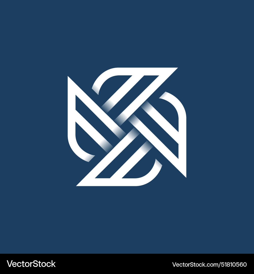 Minimalist abstract letter z logo Royalty Free Vector Image