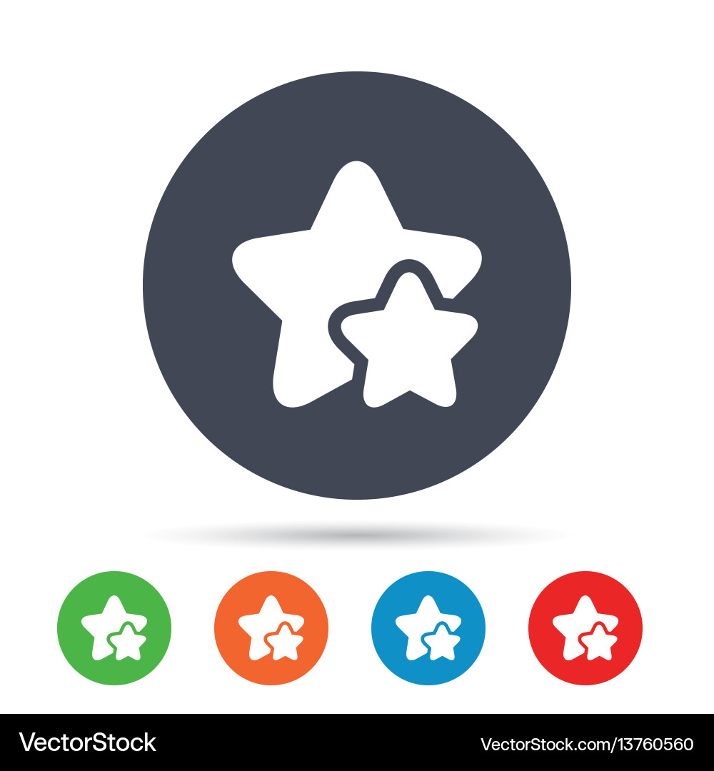 Star icon favorite sign Royalty Free Vector Image