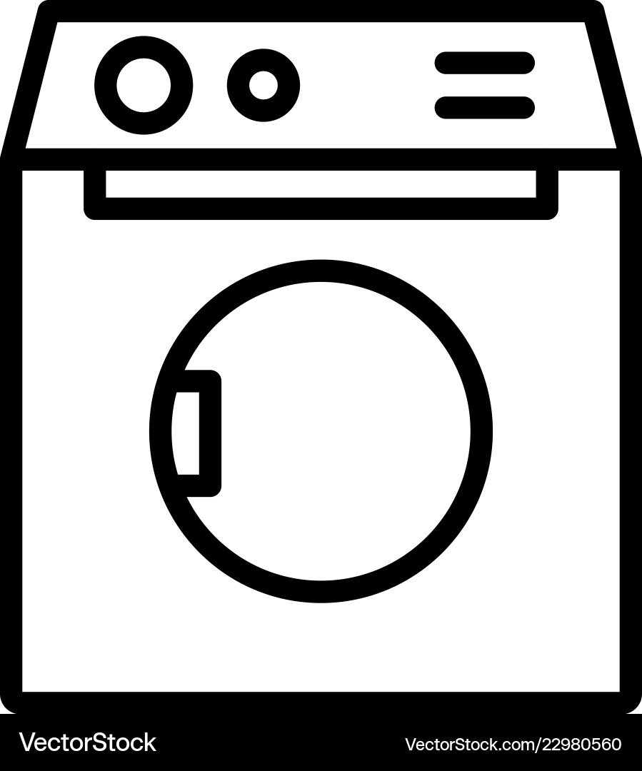 Washing machine icon Royalty Free Vector Image