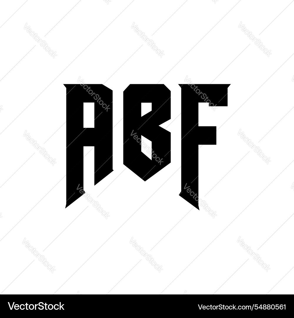Abf letter logo design for technology company Vector Image