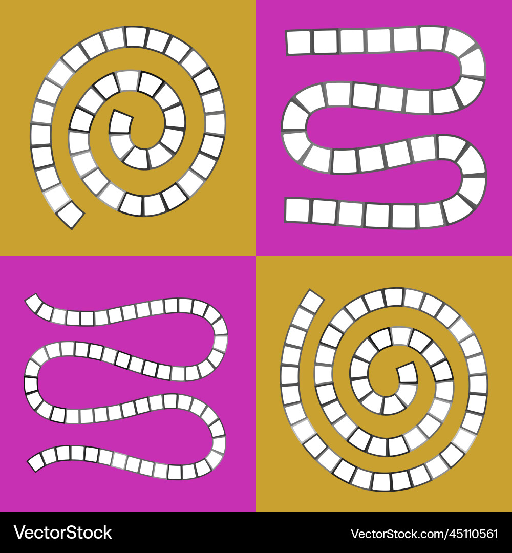 Abstract futuristic maze set template Royalty Free Vector