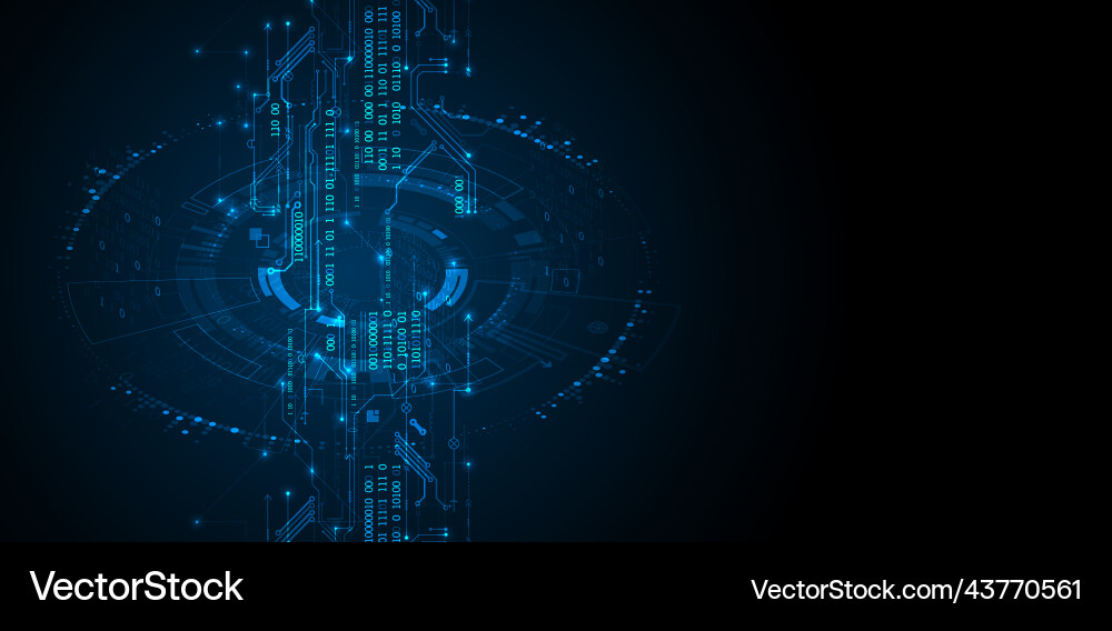 Abstract technology concept circuit board high Vector Image