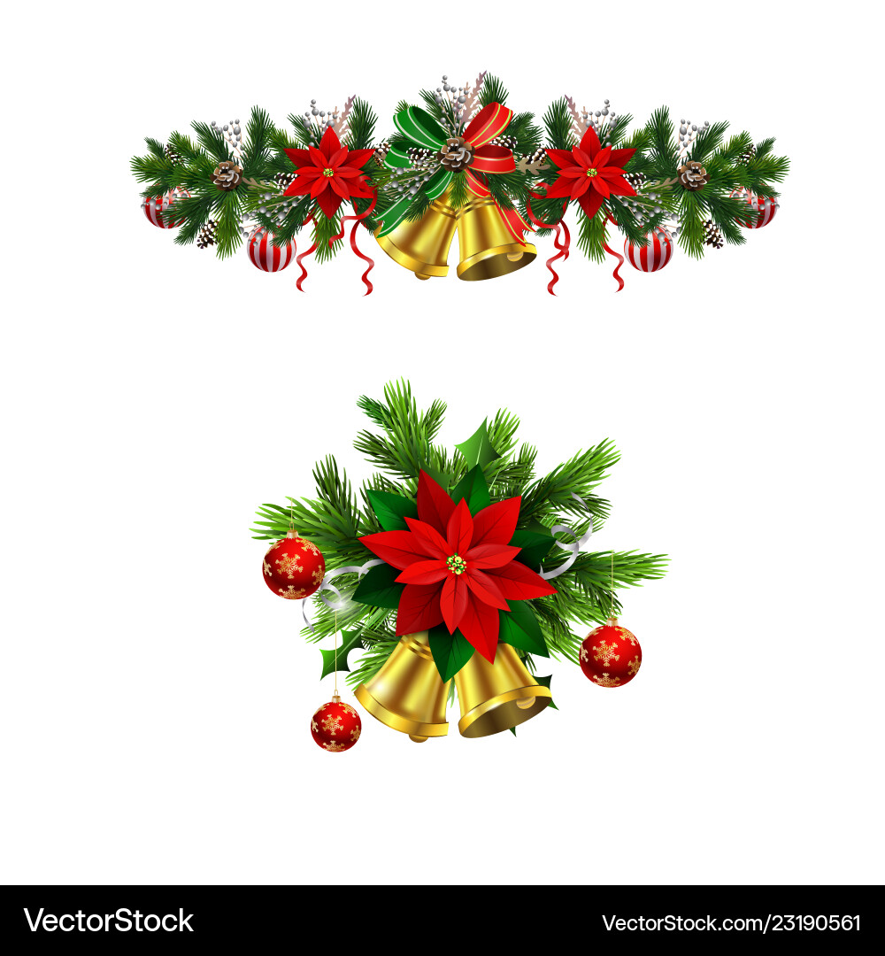 Christmas elements for your designs Royalty Free Vector