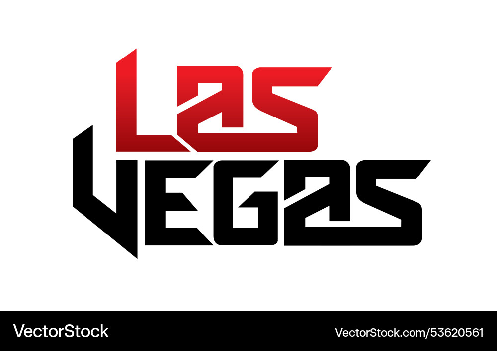 Las vegas typography design Royalty Free Vector Image