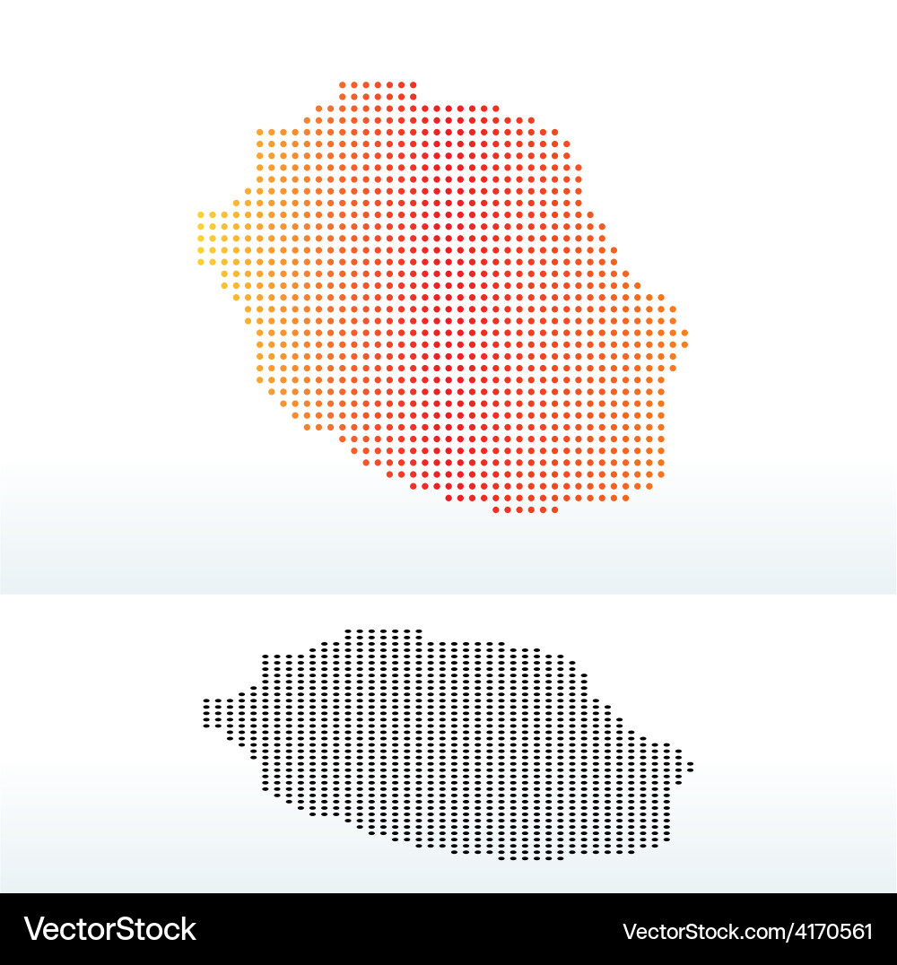 Map of reunion island Royalty Free Vector Image