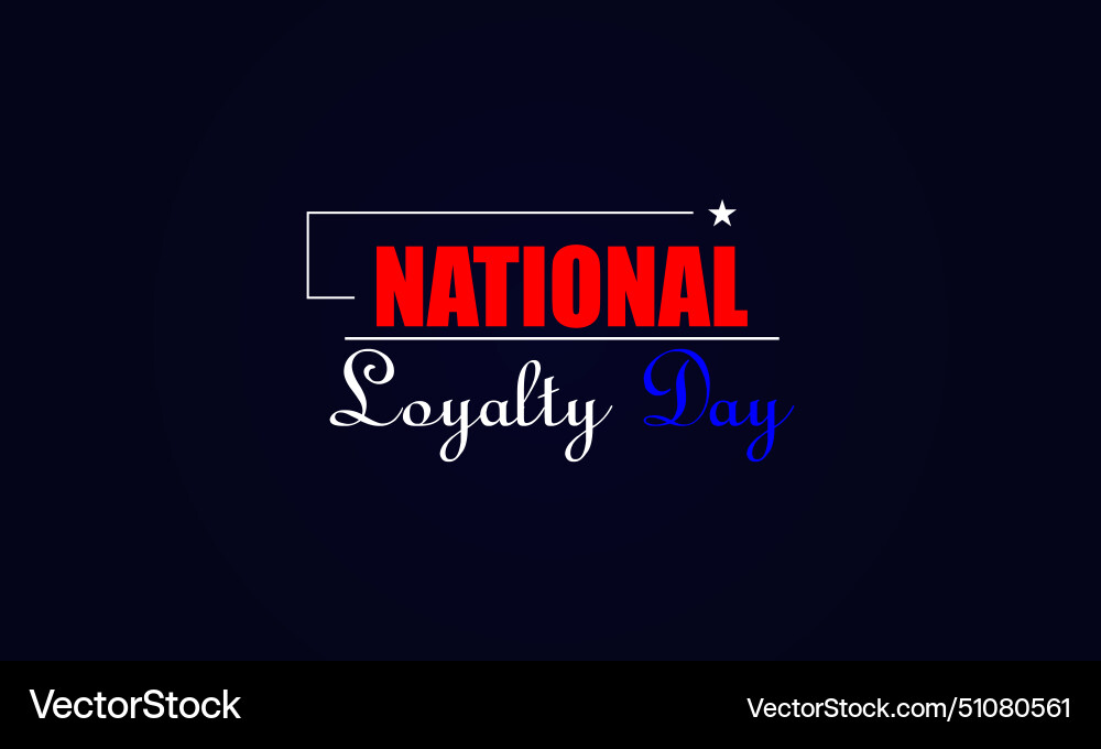 Patriotic pride commemorating national loyalty day