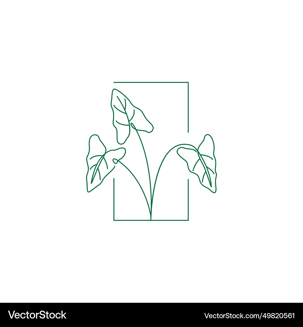 Planting flower icon logo design Royalty Free Vector Image