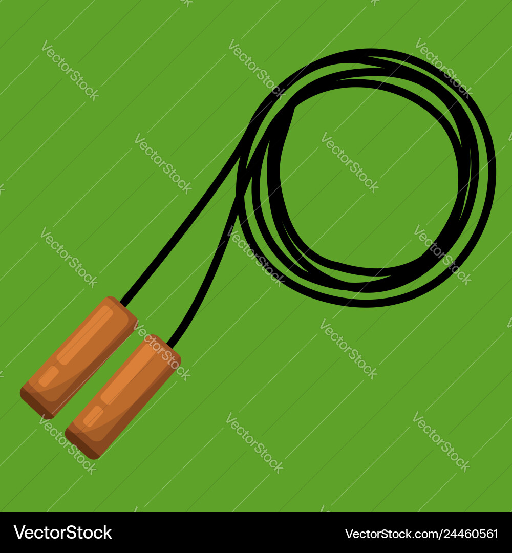 Skipping rope color Royalty Free Vector Image - VectorStock