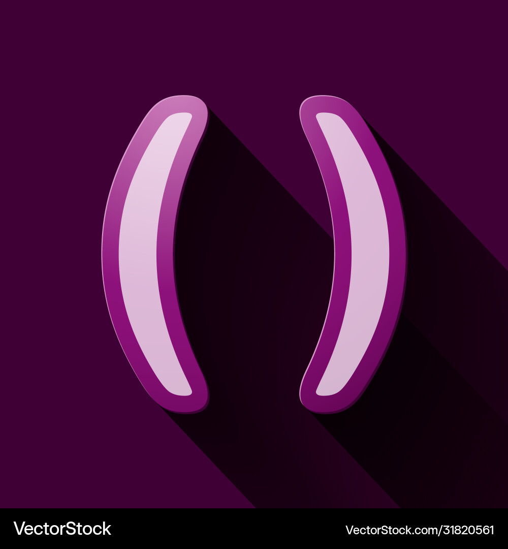 Volume icons symbol parentheses Royalty Free Vector Image