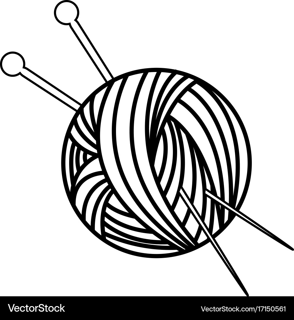 Yarn Ball Icon Yarn Ball Icon Design Royalty Free Vector Image