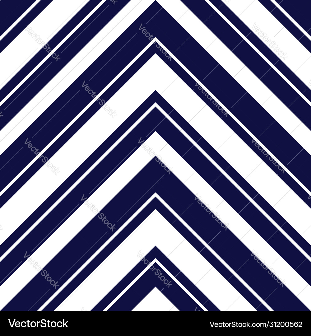 Blue chevron diagonal stripes seamless pattern Vector Image