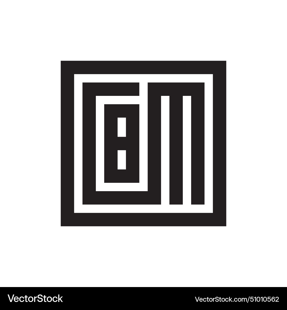 C8m initial letter logo monogram design template Vector Image