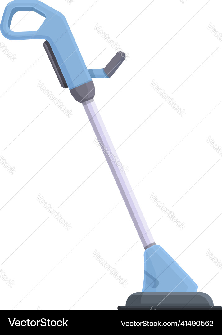 Electric yard trimmer icon cartoon lawn Royalty Free Vector