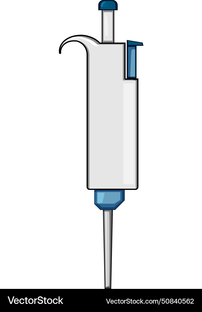 Liquid pipette cartoon Royalty Free Vector Image
