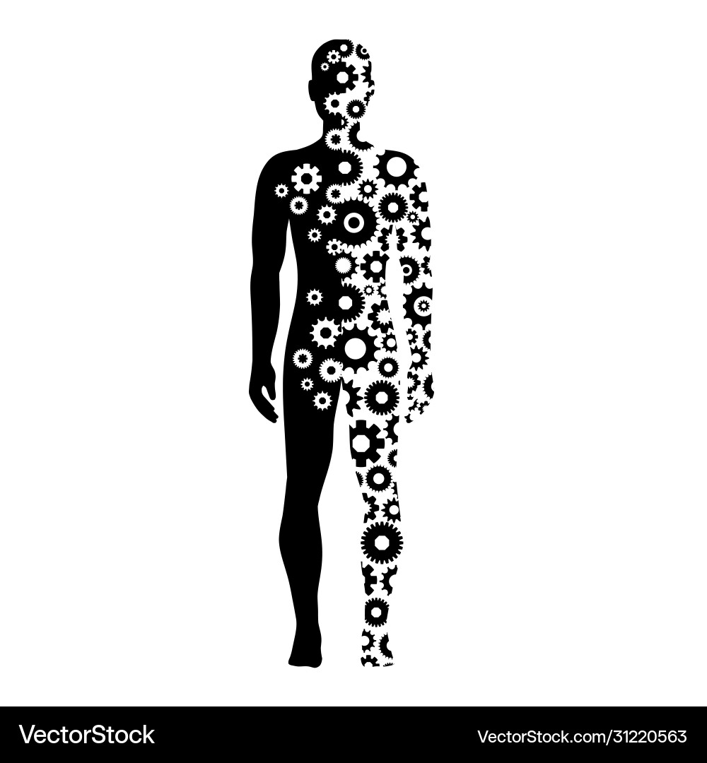 Human gear Royalty Free Vector Image - VectorStock