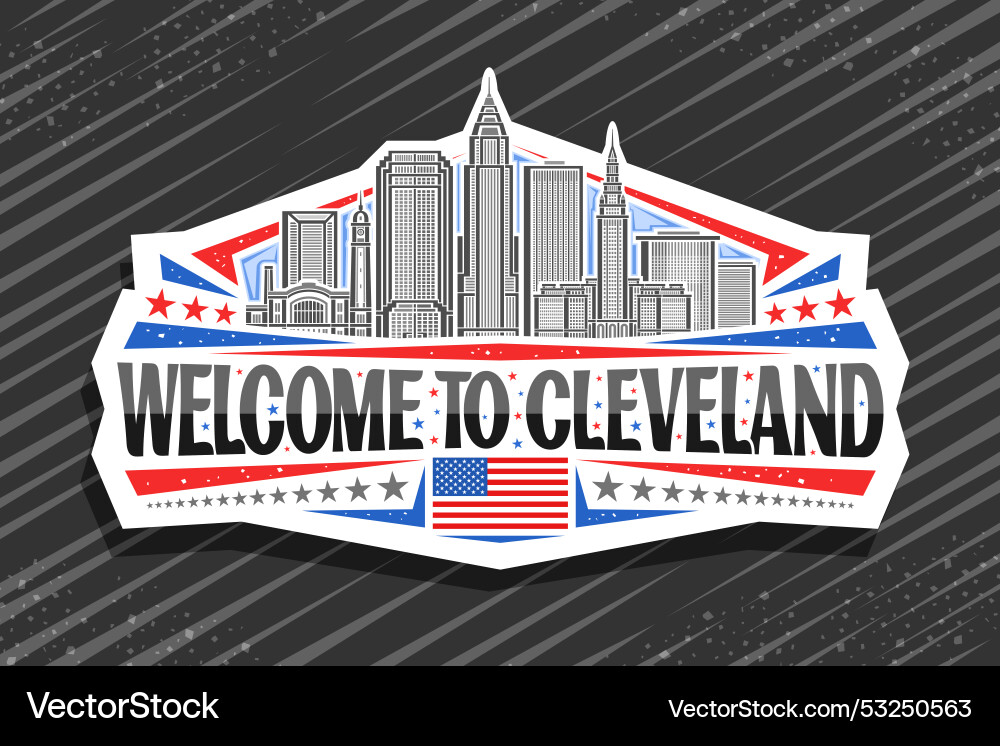 Logo for cleveland Royalty Free Vector Image - VectorStock