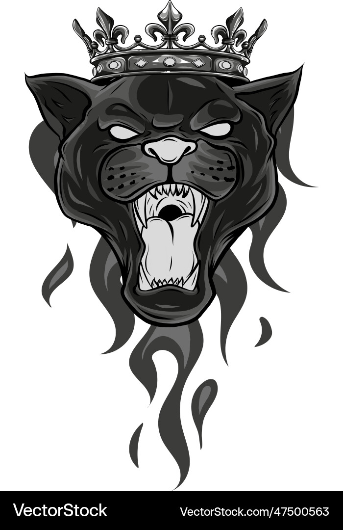 Monochromatic graphics of a king Royalty Free Vector Image