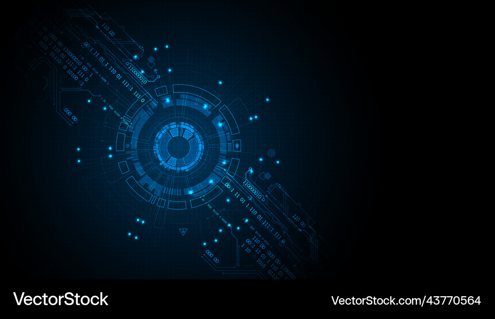 Abstract technology concept circuit board high Vector Image