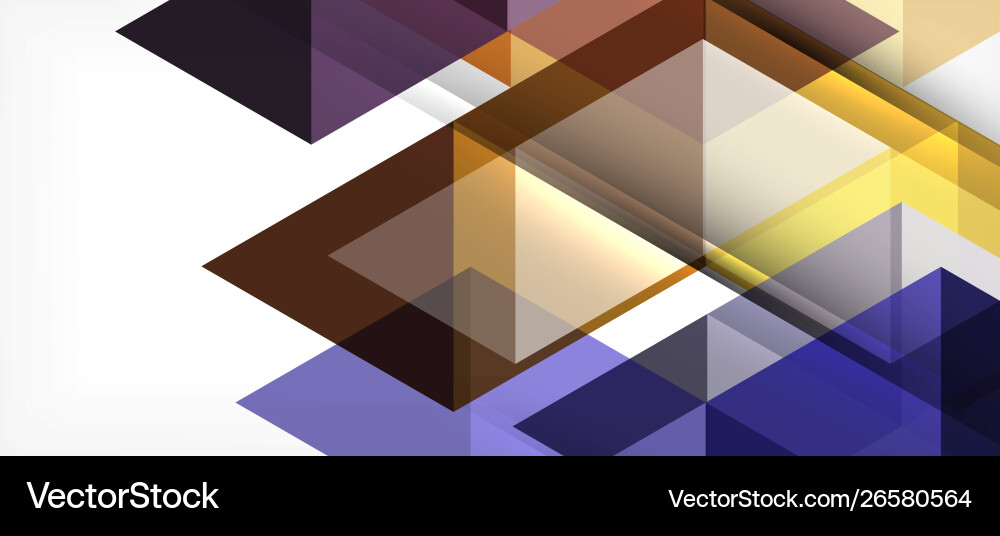 Colorful repeating triangles modern geometric Vector Image