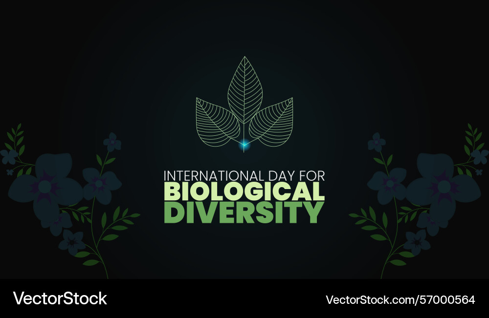 International day for biological diversity Vector Image