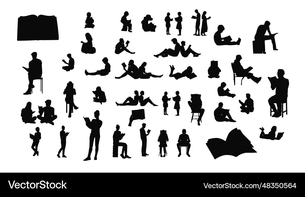 Reading Outline Vector Images (over 35,000)