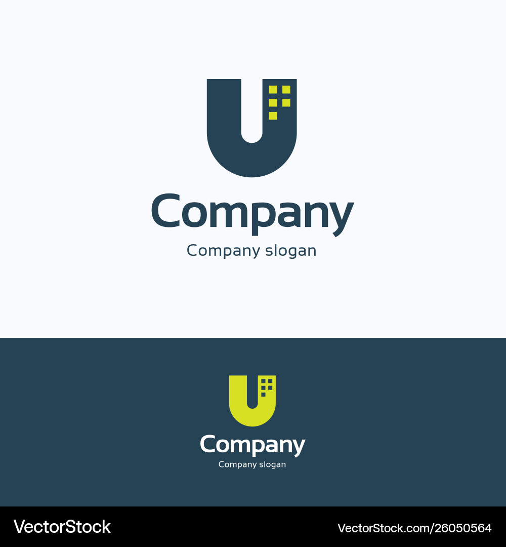 U company logo Royalty Free Vector Image - VectorStock