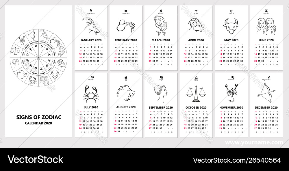 Zodiac signs in calendar order 60 photos - Astrologytoyou.com