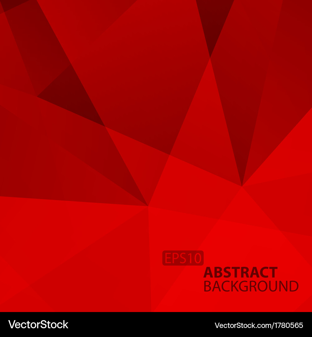 Abstract geometric red background Royalty Free Vector Image