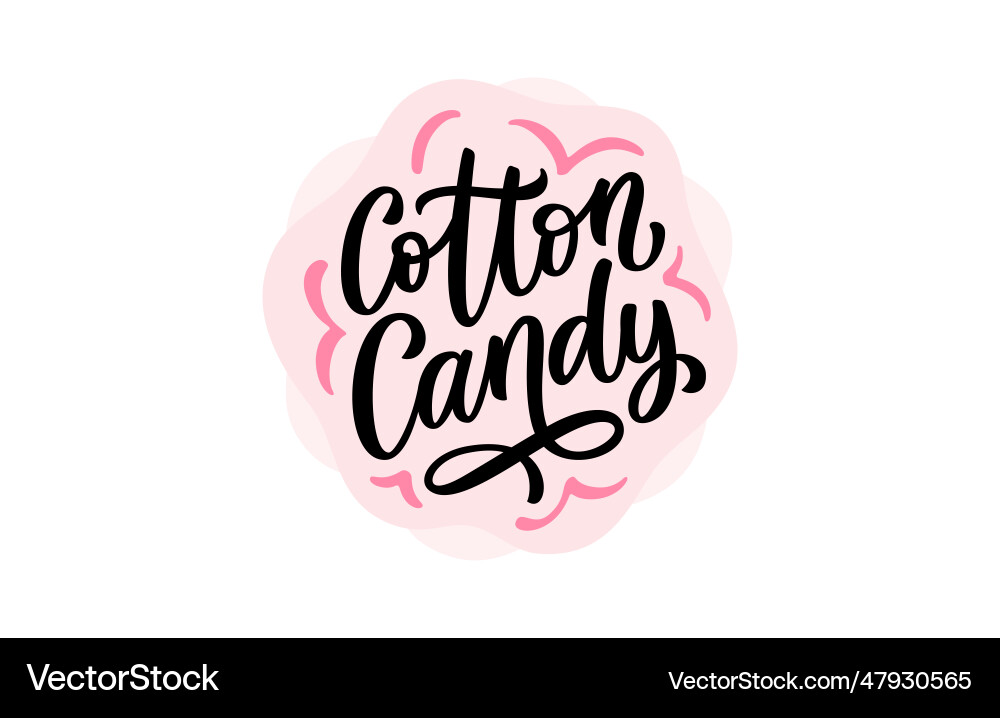 Cotton candy logo Royalty Free Vector Image - VectorStock