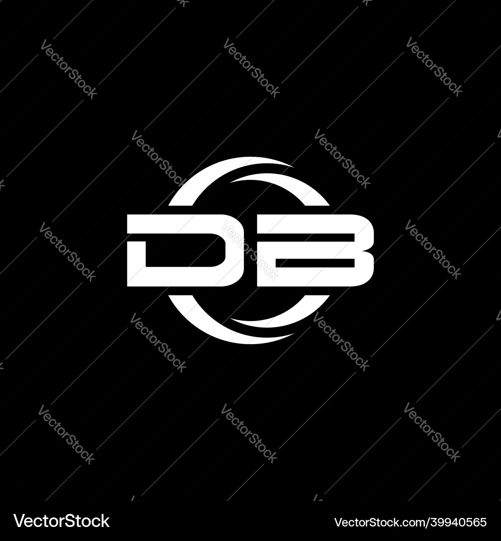Db logo monogram design template Royalty Free Vector Image