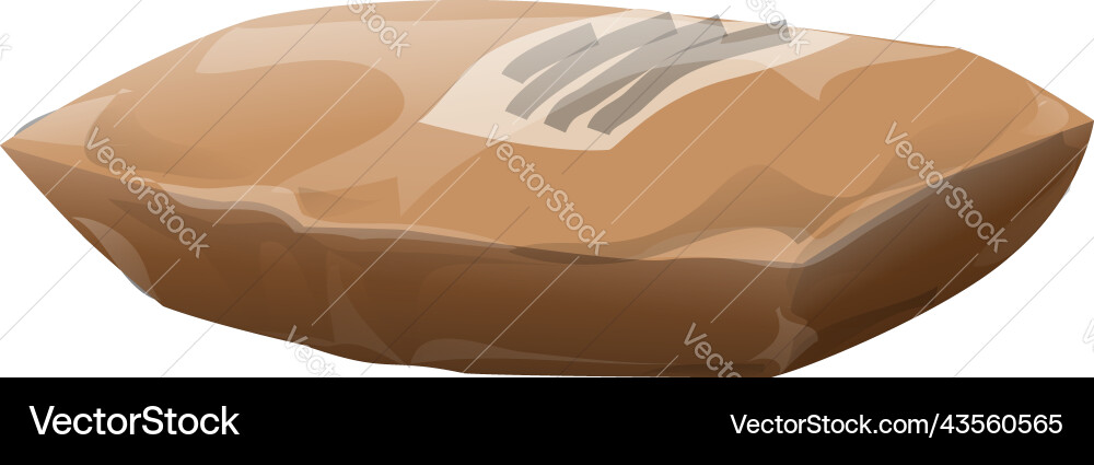 Paper parcel icon cartoon mail man Royalty Free Vector Image