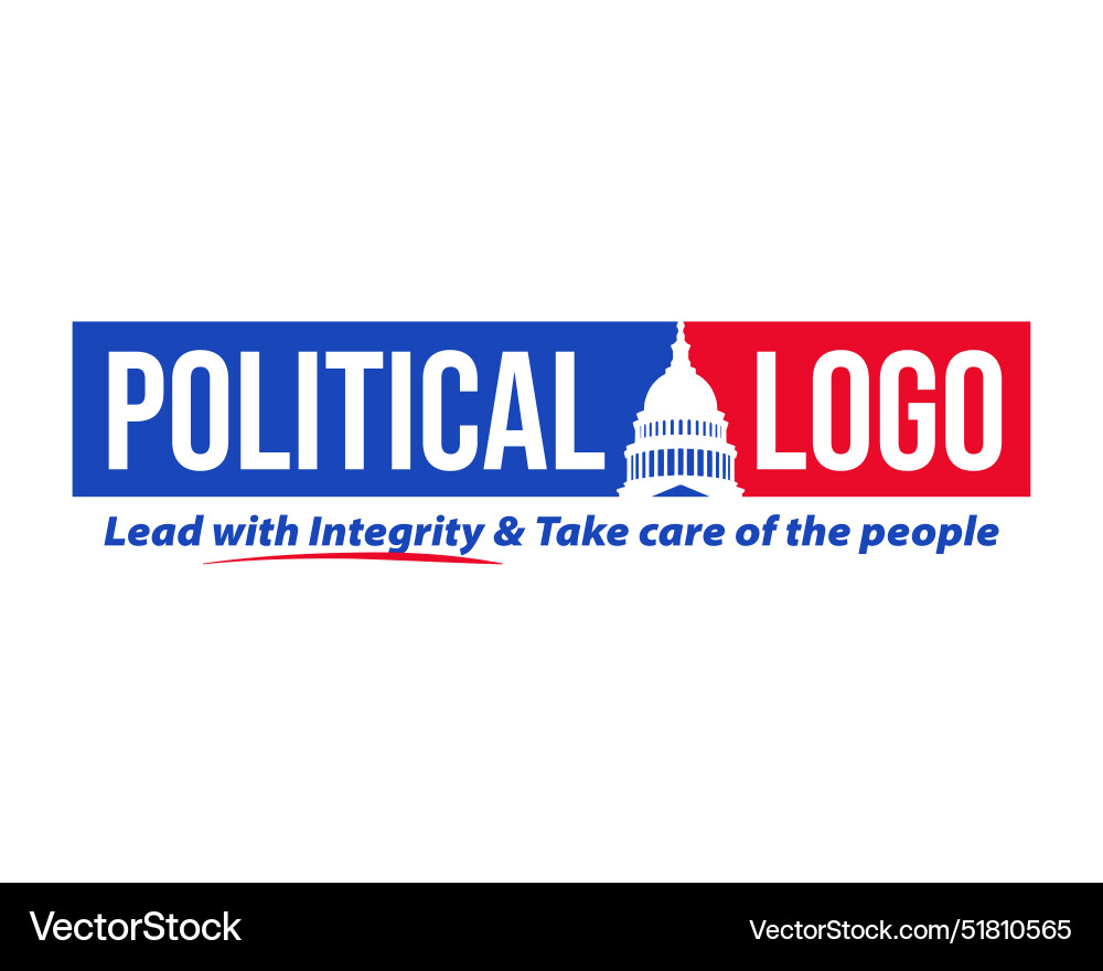 Political campaign logo design election voting – Free Vector | VectorStock