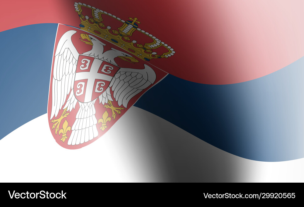 Wave flag country with shadow and glare Royalty Free Vector