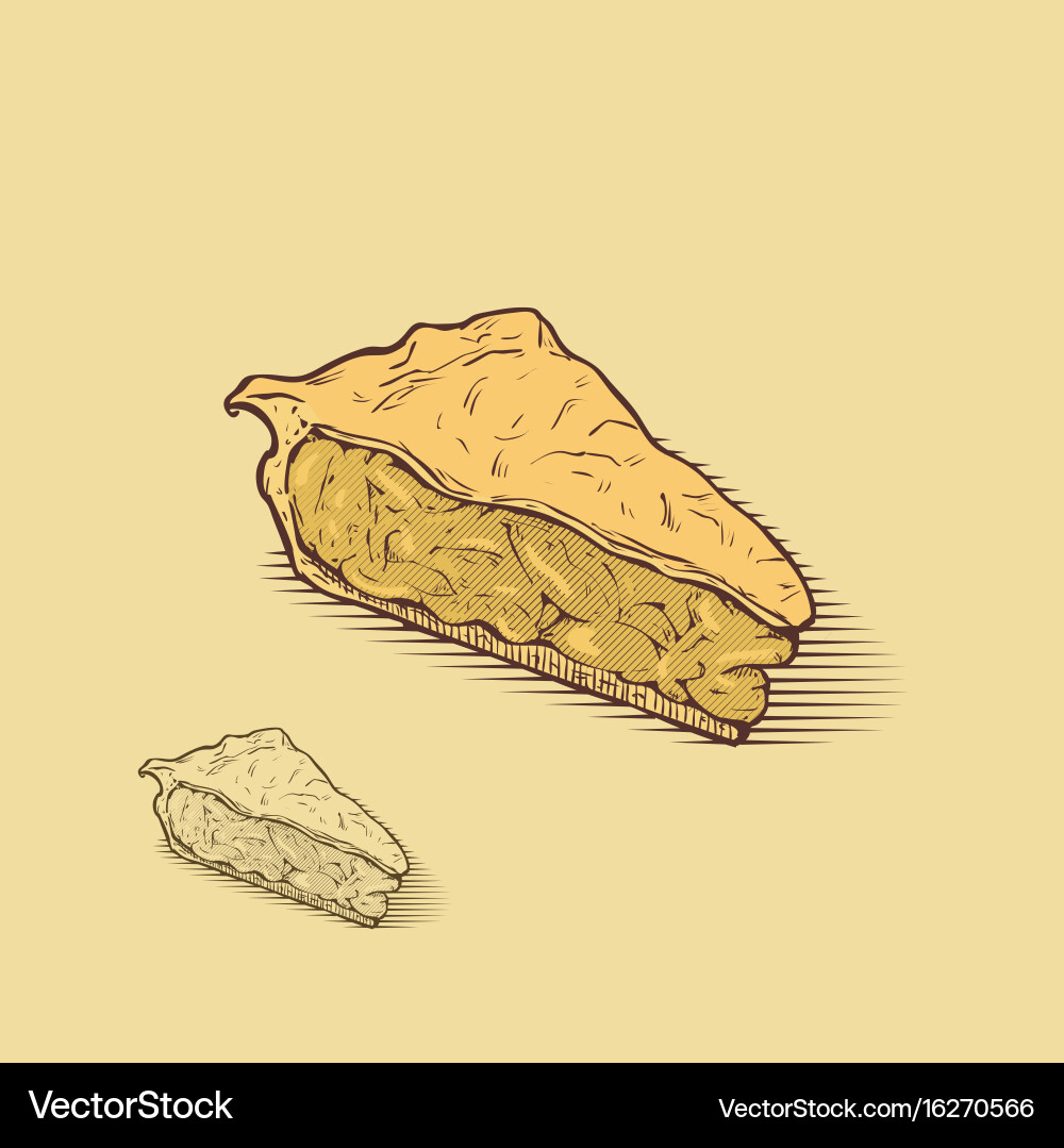 American apple pie Royalty Free Vector Image - VectorStock